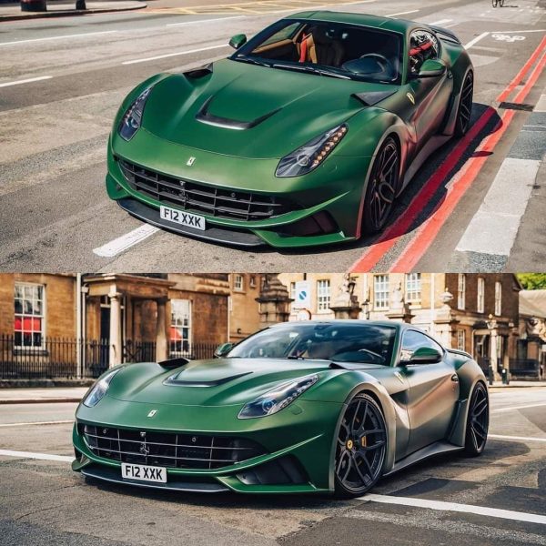 Unleashing Elegance: The Ferrari F12 Novitec in Matte Green - blog ...